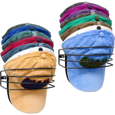 Loon Peak® 2PCS Hat Rack For Baseball Caps, Wall Mounted Baseball Hat ...